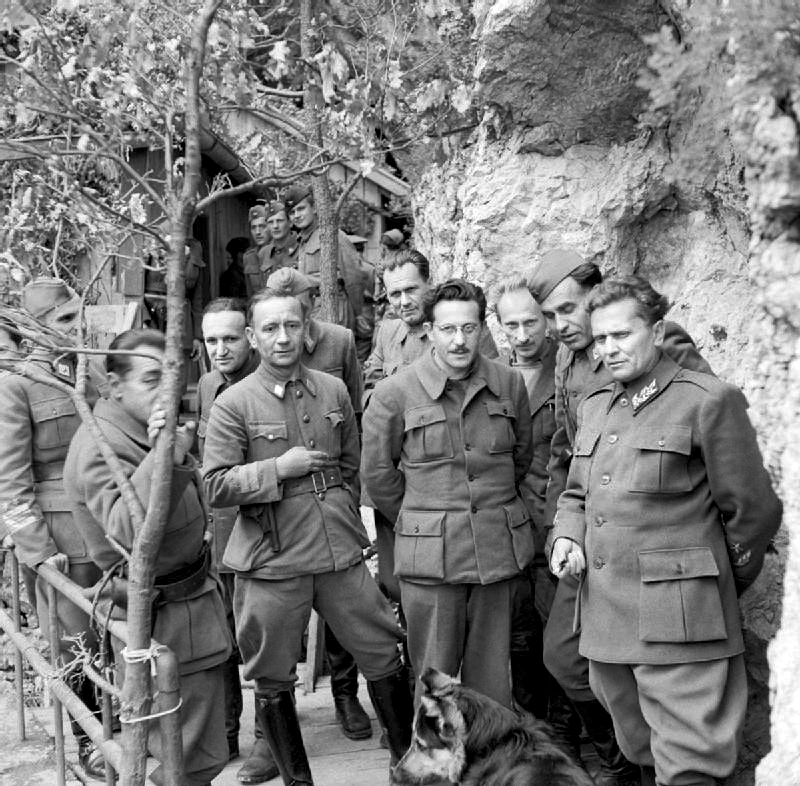 Josip Broz Tito wikipedia 05 Tito and Partisan Supreme Command May 1944 ...